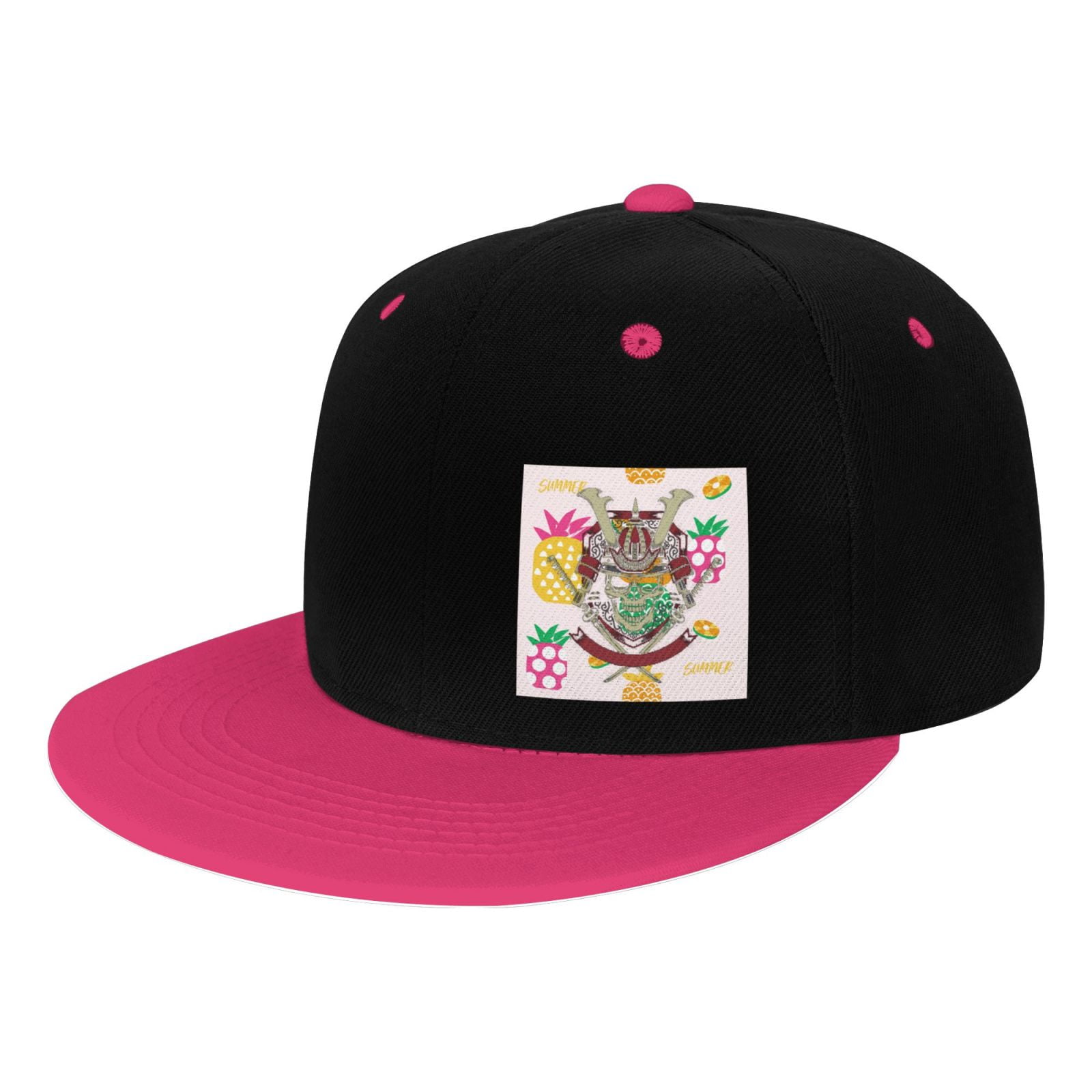 Contrast Hip Hop Baseball Capsamurai Skull Cross Double Sword - Walmart.com