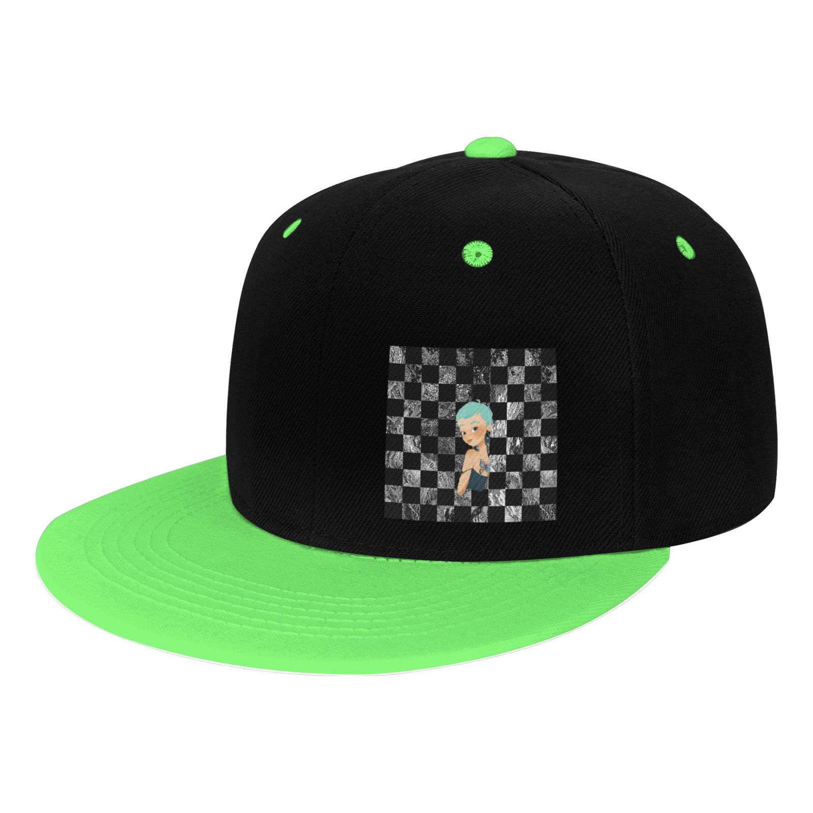 Contrast Hip Hop Baseball Capsimple Illustration Of A Girl - Walmart.com