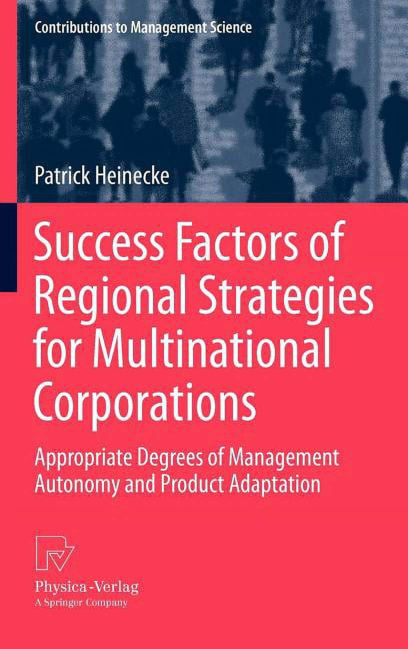Contributions to Management Science: Success Factors of Regional ...