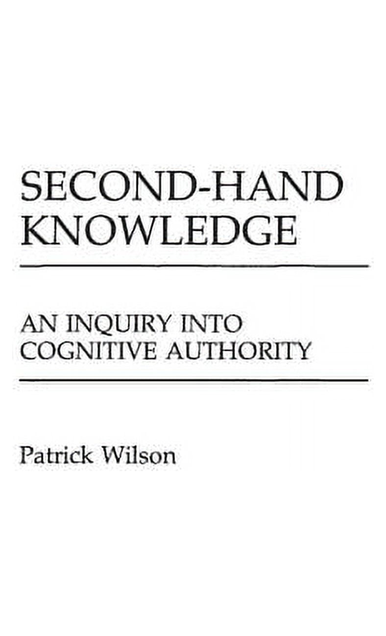 Secondhand Knowledge