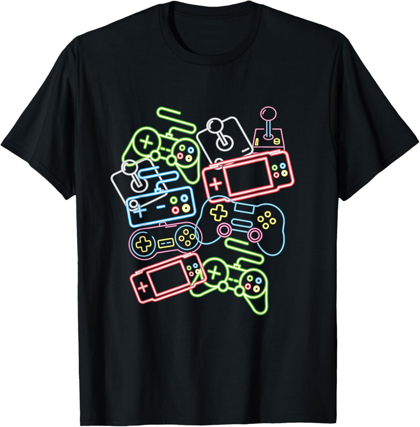 Control All The Things Video Game Controller 80's Sign T-Shirt ...