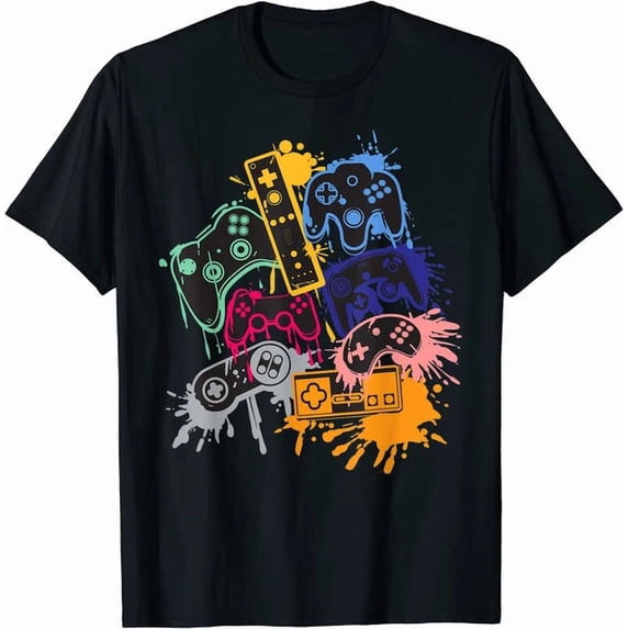 Control All The Things Video Game Controller Gamer Unisex S-5XL T-Shirt ...