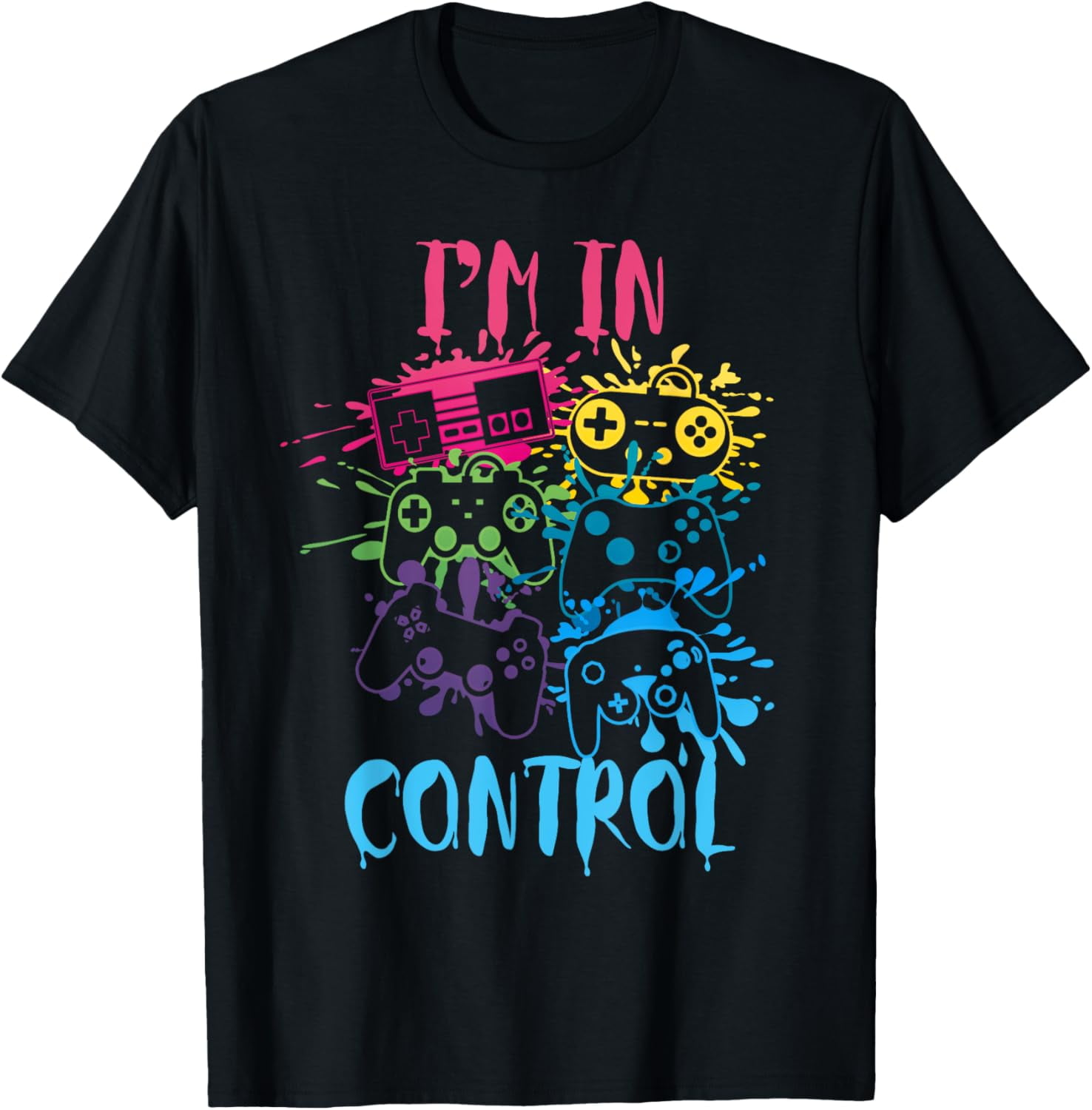 Control All The Things Video Game Controller T-Shirt - Walmart.com