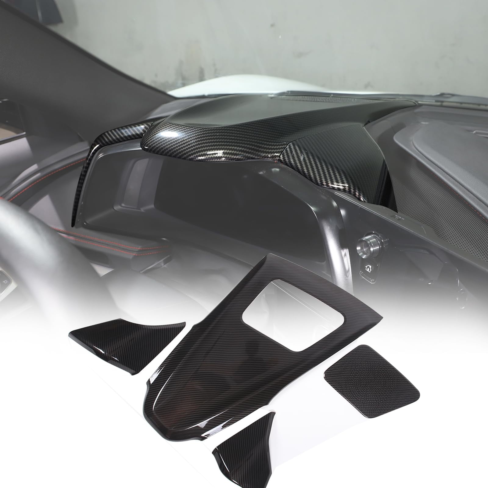 Control Dashboard Panel Cover SSF20 Trim Compatible with Corvette C8 ...