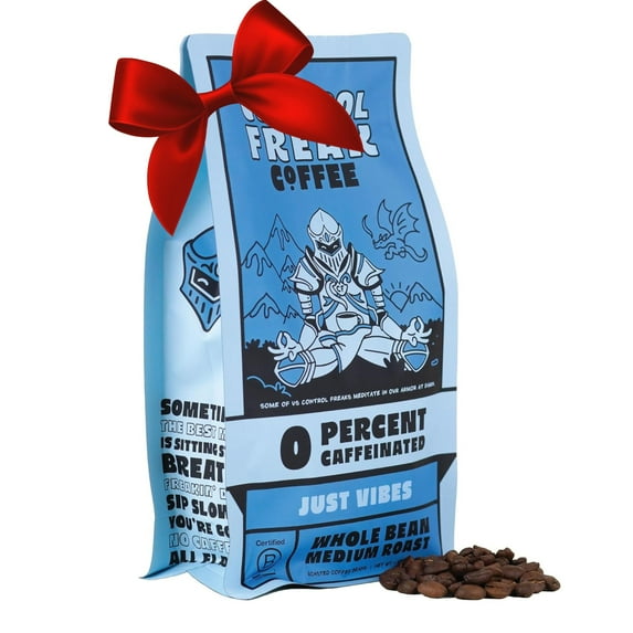Control Freak Decaf Coffee Just Vibes, 0% Caffeine Whole Bean Coffee ...