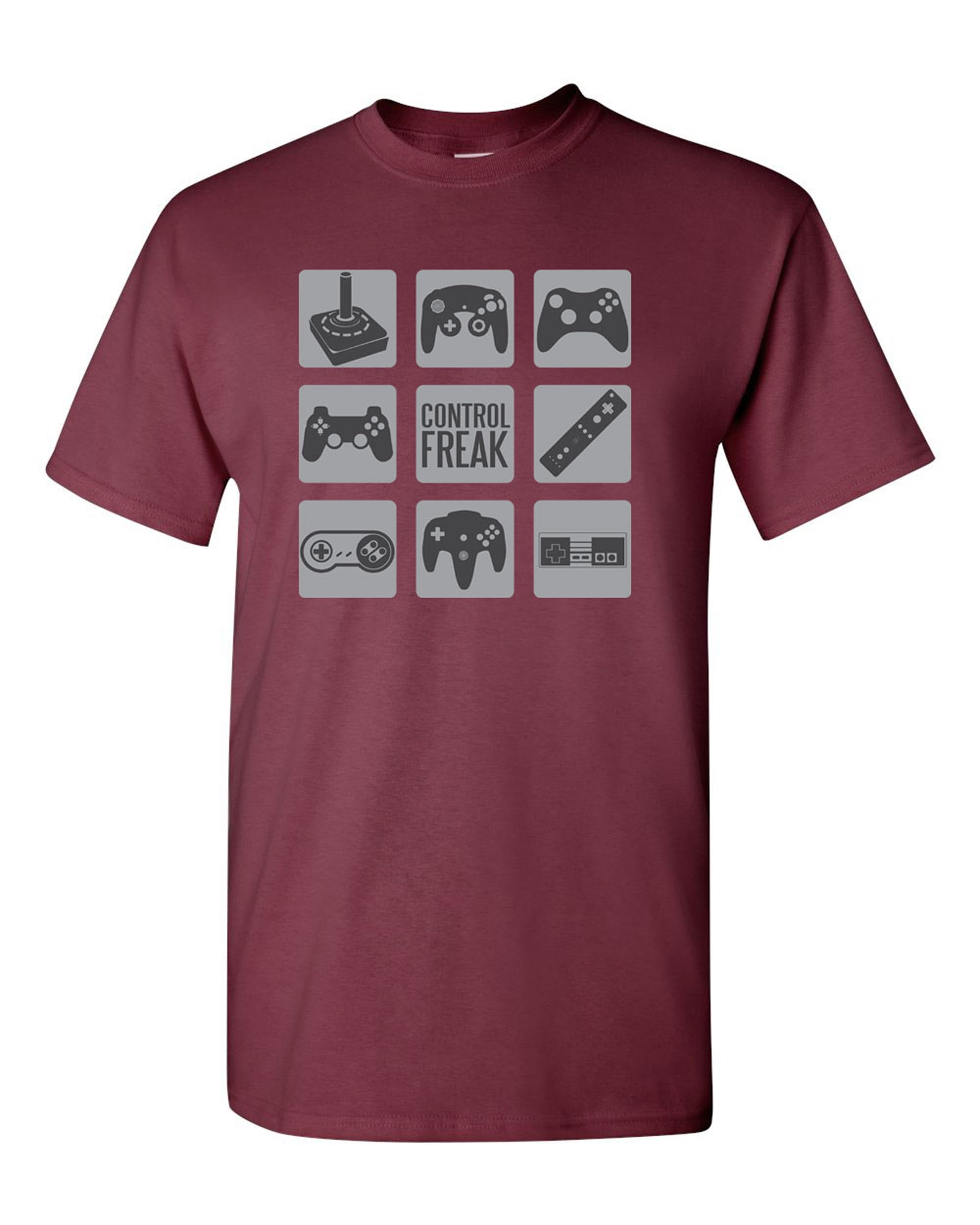 Control Freak Gamer Controller Adult DT T-Shirt Tee - Walmart.com