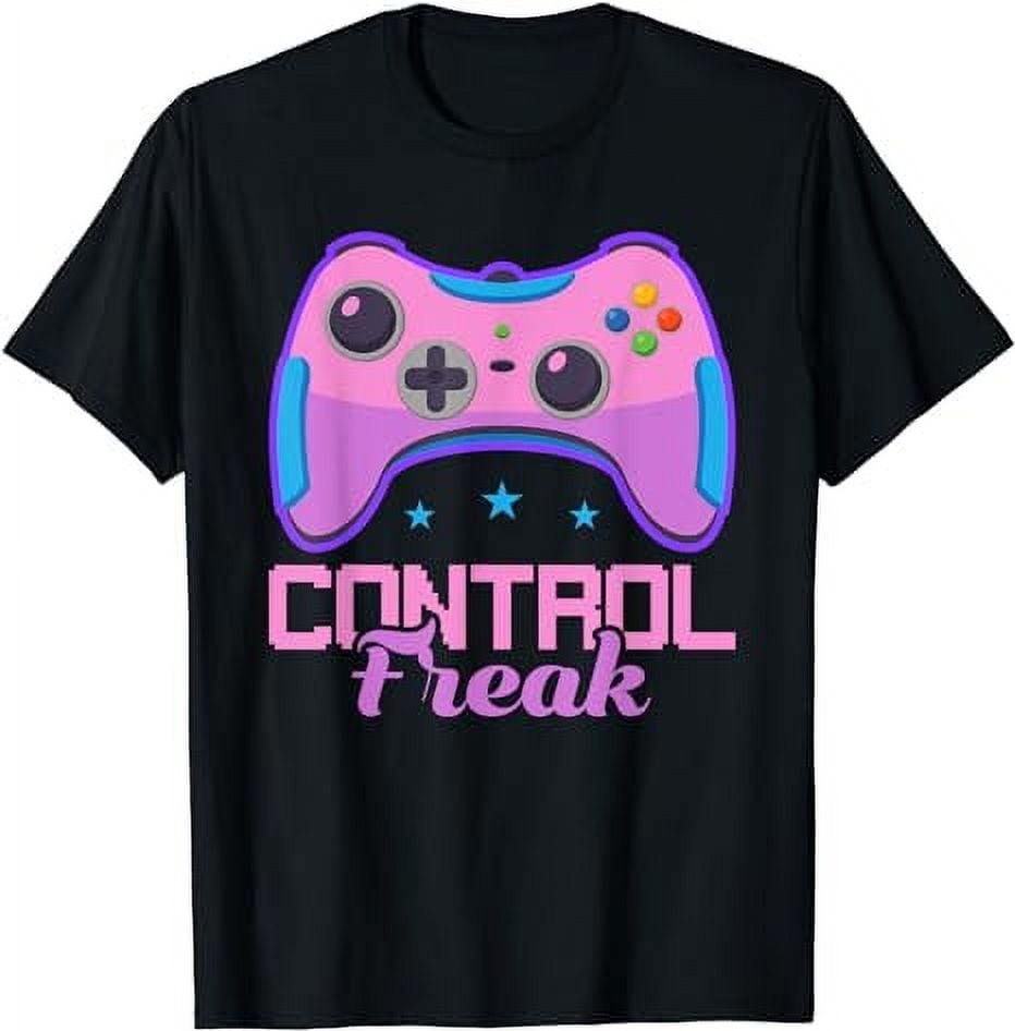 Control Freak - Gamer Girl Vaporwave Retro Video Games T-Shirt ...