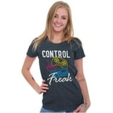 Control Freak Nerd Video Gaming Gamer Womens Fitted Plus Size Graphic ...