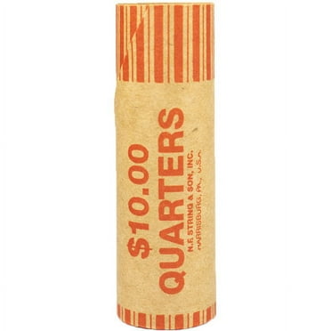 Coin-Tainer Preformed Tubular Coin Wrappers, Quarters, $10, 1000 ...