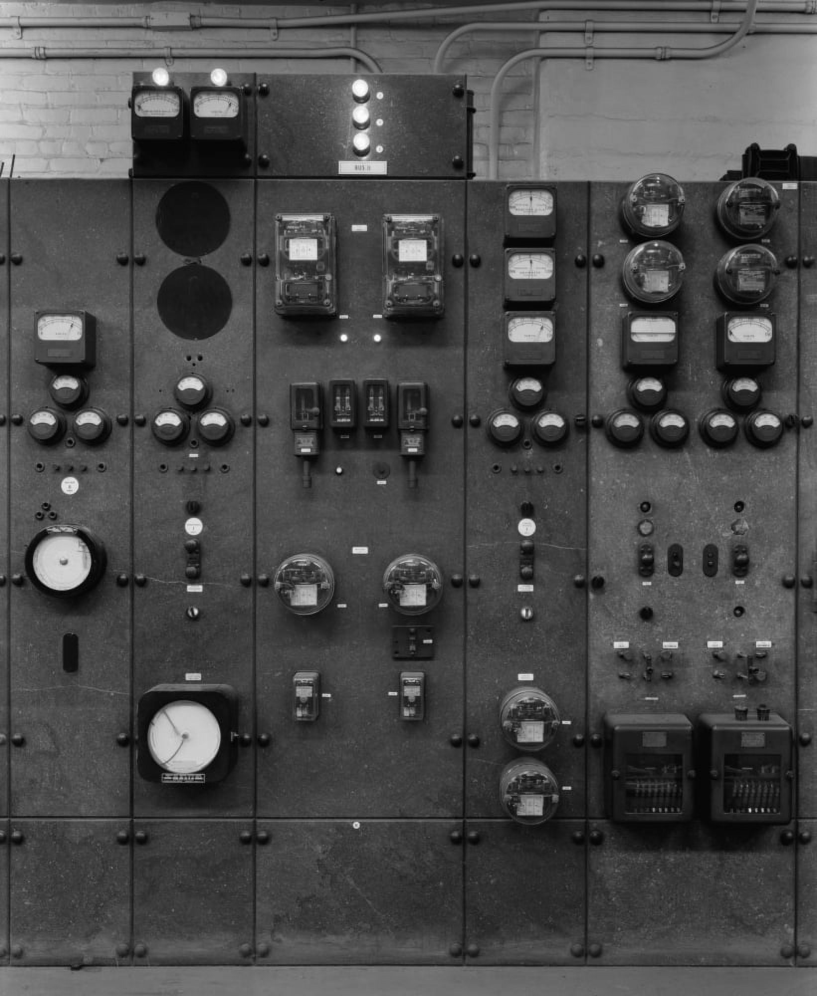 Control Panels Of The Detroit Edison Substation In The Early 20Th ...