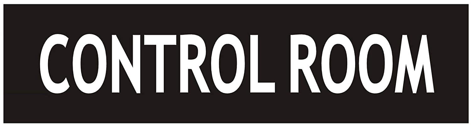 Control Room Sign - Black (Aluminium, Size 2X7.5) (ref-2201) - Walmart.com