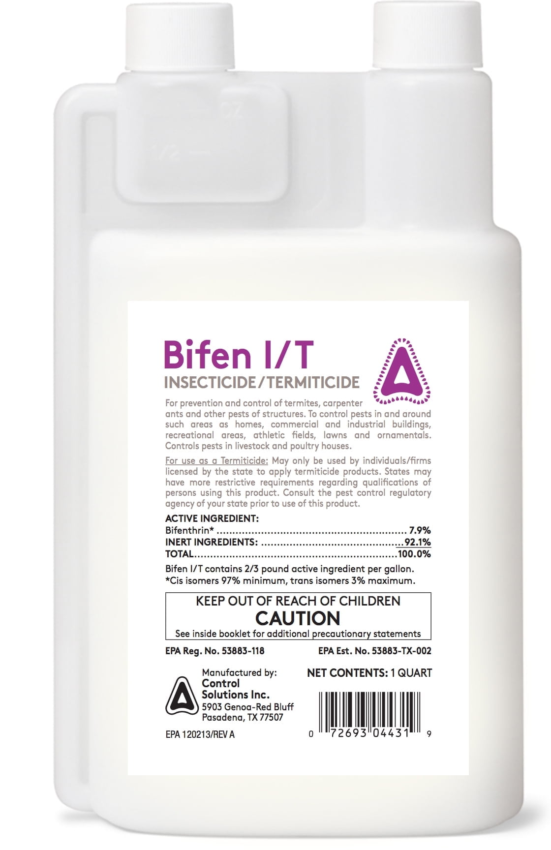 Control Solutions Bifen I/T, Liquid Insecticide Termiticide, 7.9% ...