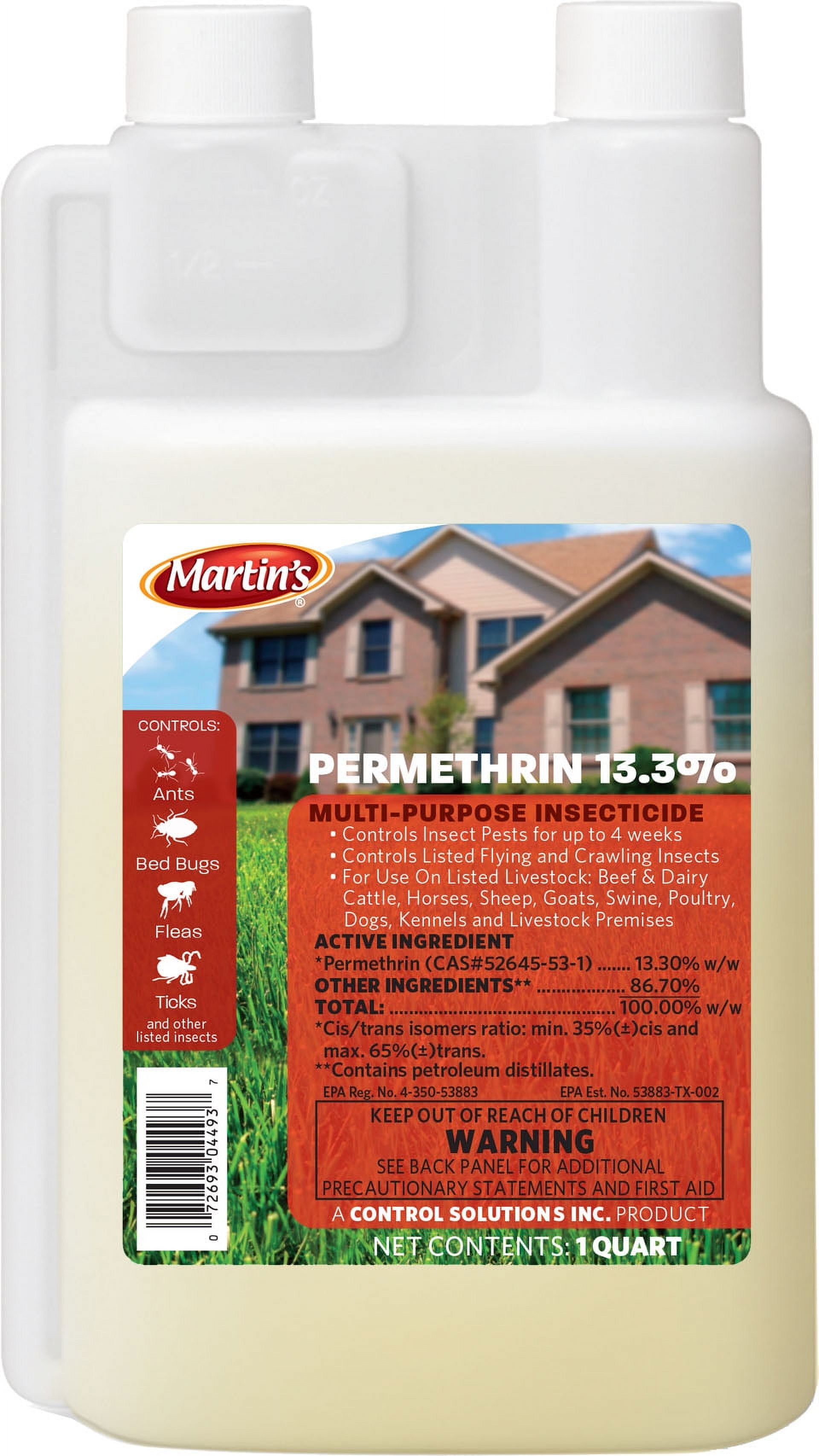 Martin's Permethrin 13.3% Multi-Purpose Insecticide Spray for Barn ...