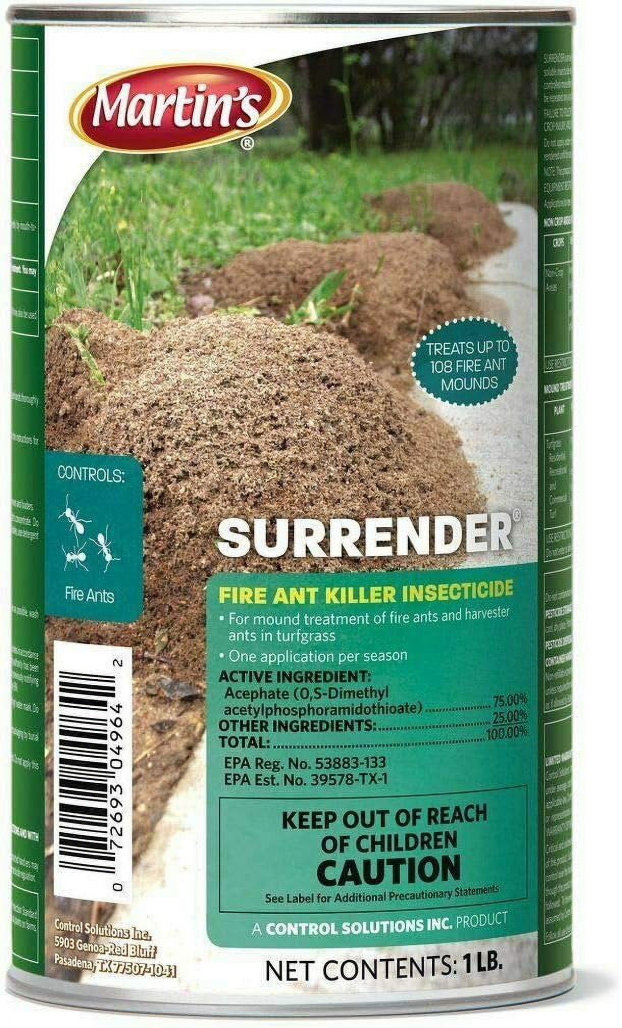 Control Solutions Surrender Fire Ant Killer - Walmart Business Supplies