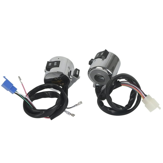 Control Turn Signals, Headlight & Horn, 25mm Fitment Universal Motorcycle Handlebar Switches ...