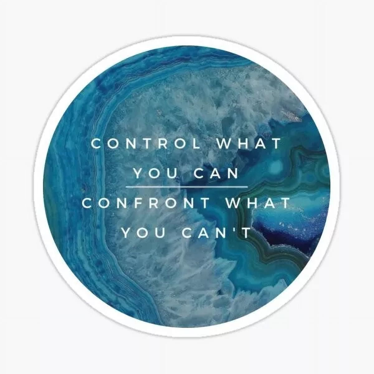 Control What You Can Confront Can'T Life Quote Inspiration Sticker ...