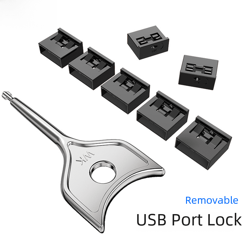 Control usb sealing lock detachable usb port occluder dust plug ...