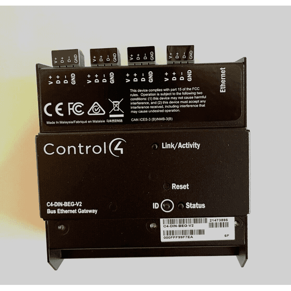 Control4® Bus Ethernet Gateway V2 - RS-485 to Ethernet Conversion C4 ...