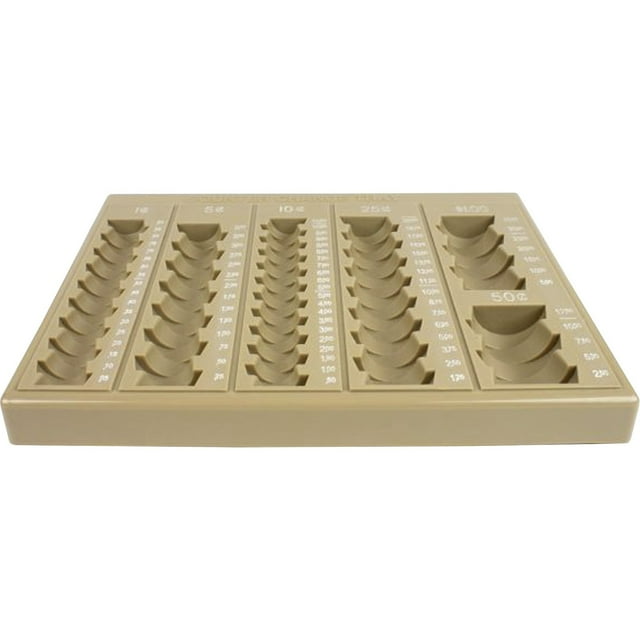 ControlTek, CNK500025, 6-Denomination Self Counting Loose Coin Tray, 1 ...