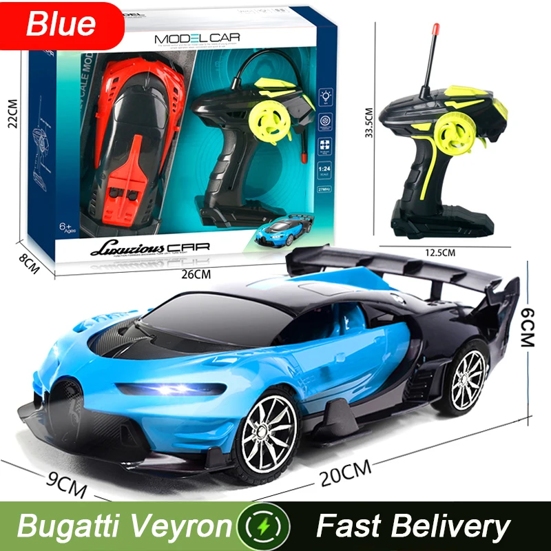 Controlled Racing Car 24 Car Model Super Racing Ornaments 4-Way Remote ...