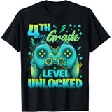 Controller 4Th Grade Level Unlocked First Day Of School T-Shirt ...