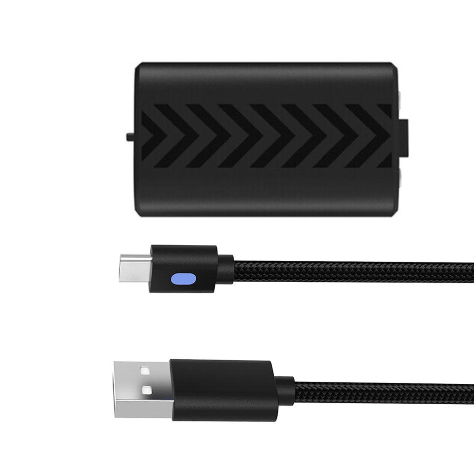 Controller Battery Pack with Charging Cable & LED Indicator for Xbox ...