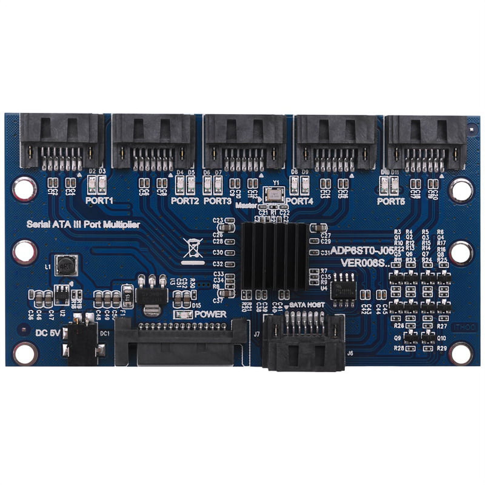 Controller Card Motherboard Sata Expansion Card 1 To 5 Port Sata3.0 ...