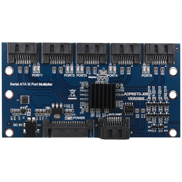 Controller Card Motherboard Sata Expansion Card 1 To 5 Port Sata3.0 ...