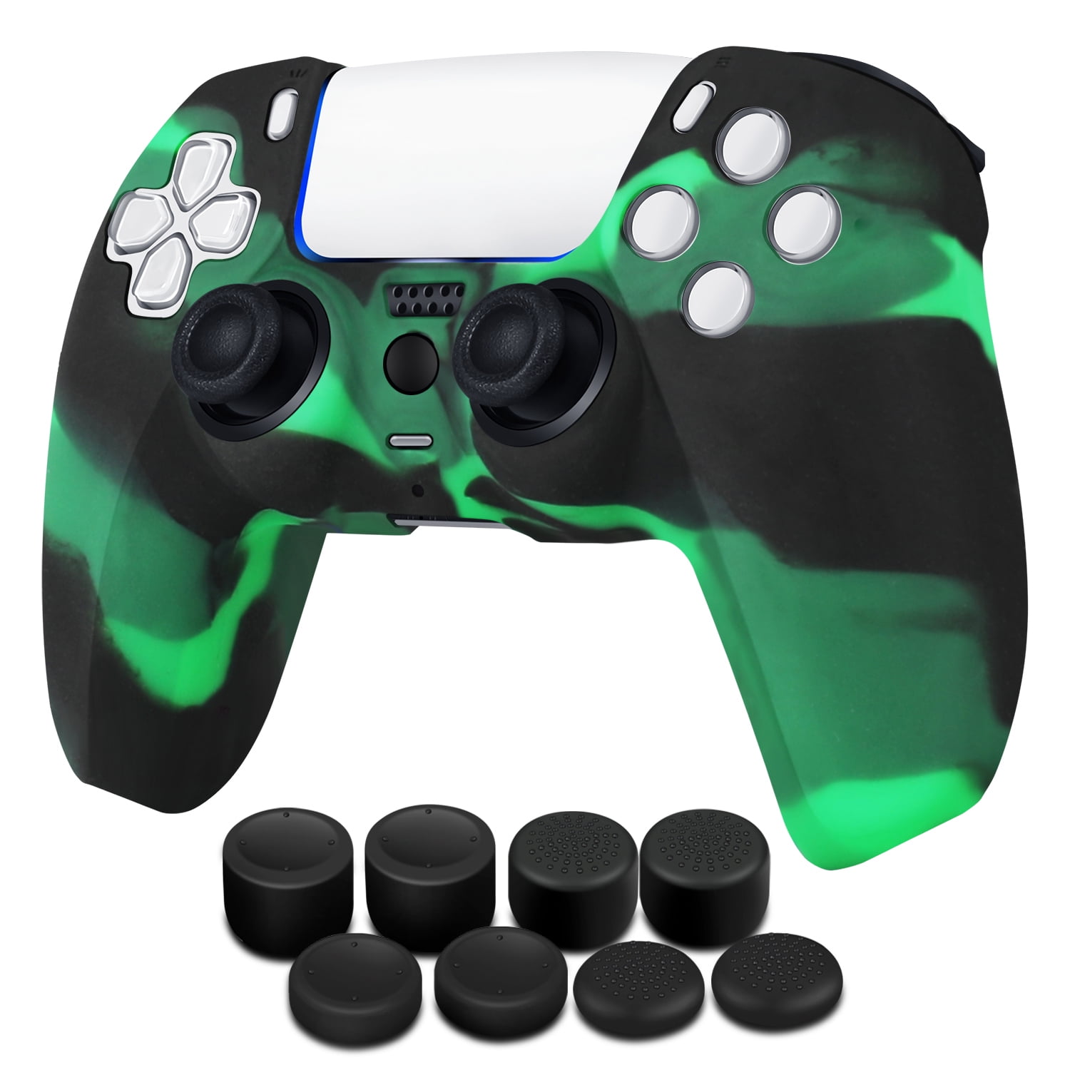 Controller Case for PS5 Silicone Controller Skin Dualsense Cover + 8 ...