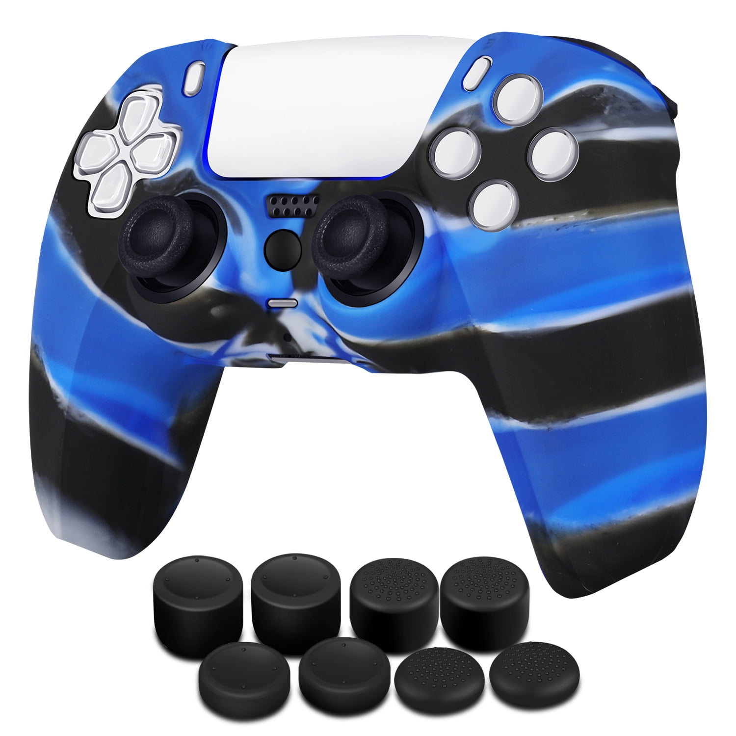 Controller Case for PS5 Silicone Controller Skin Dualsense Cover + 8 ...
