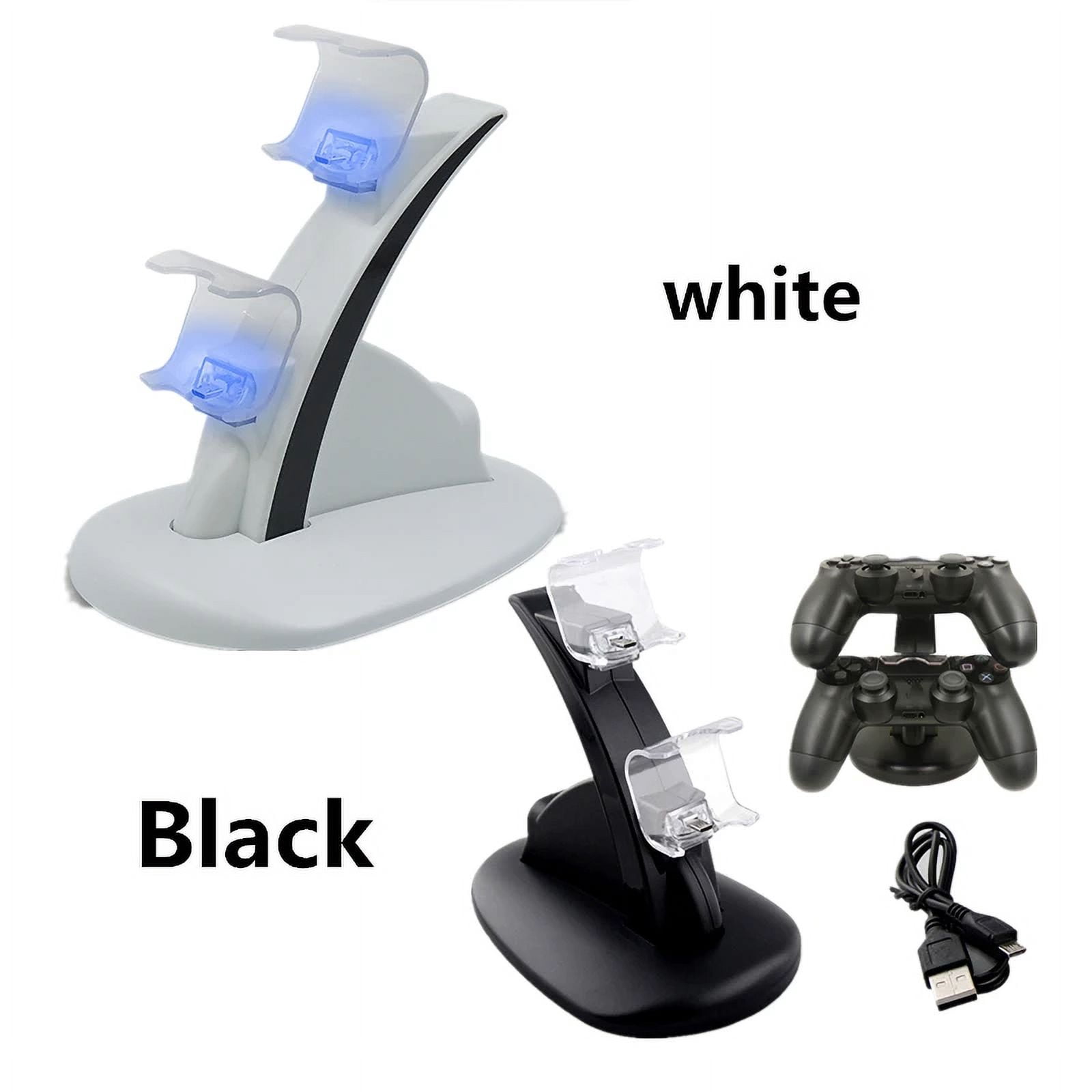 Controller Charger Dock LED Dual USB PS4 Charging Stand Station for PS4 ...