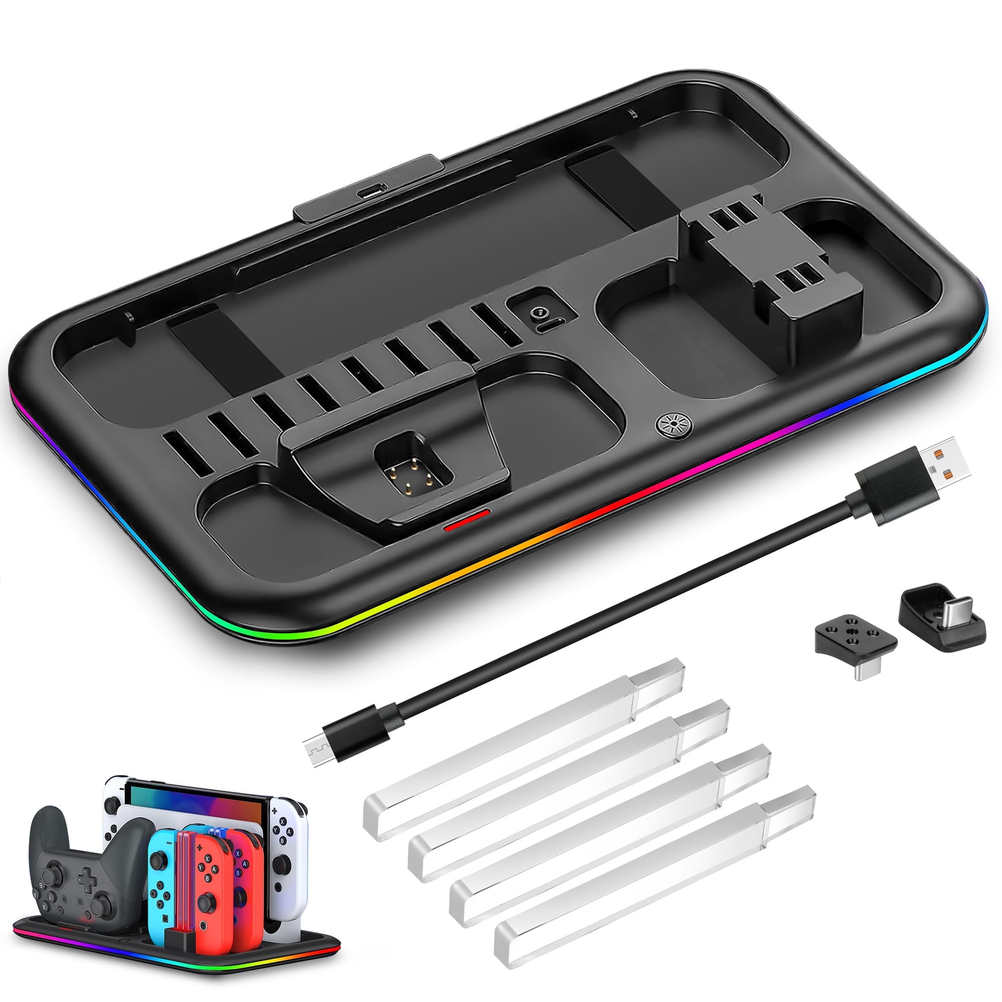 Controller Charger for Switch , Switch Dock Charger & OLED Joy-Con ...