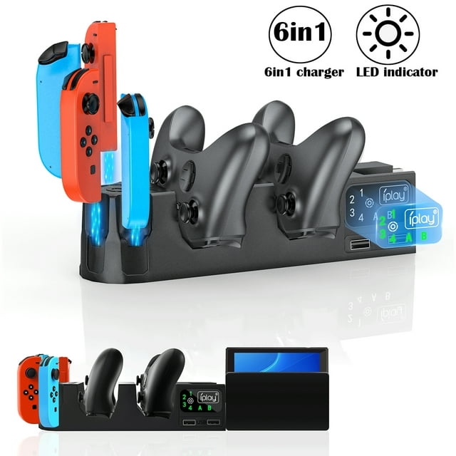 Walmart Nintendo Switch Controller Charging Dock, Joy-Con & Pro ...