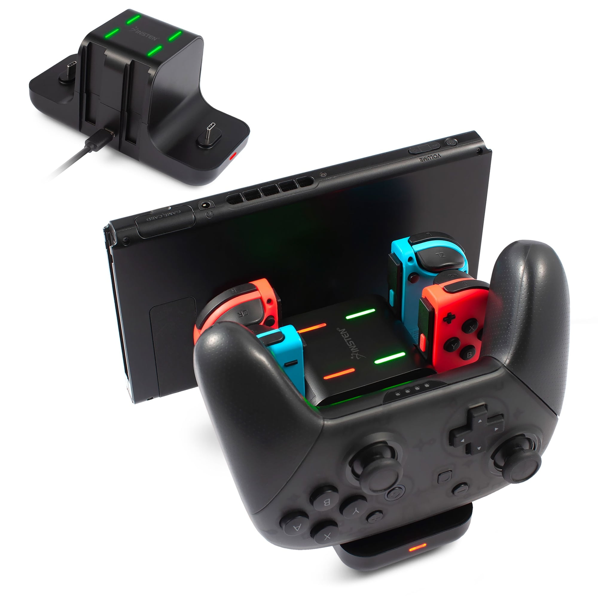 Controller Charging Dock for Nintendo Switch & OLED, 6-in-1 Charger for ...