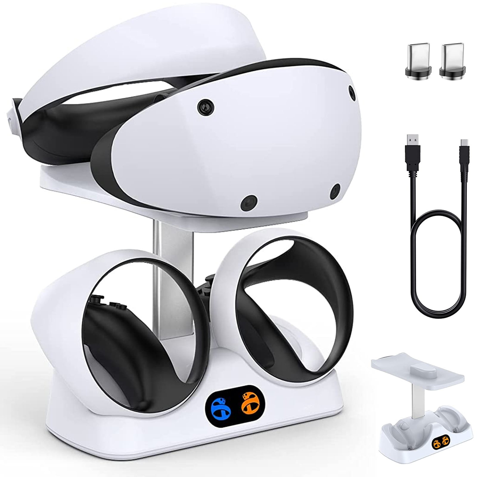 Controller Charging Station for PSVR2, Dual Fast Charger Dock with LED ...