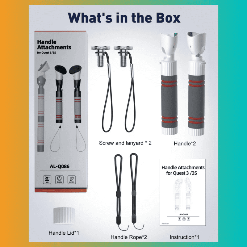 Controller Extensions Gorilla Tag Long Arms For Meta Quest 3/3S, 3-in-1 ...