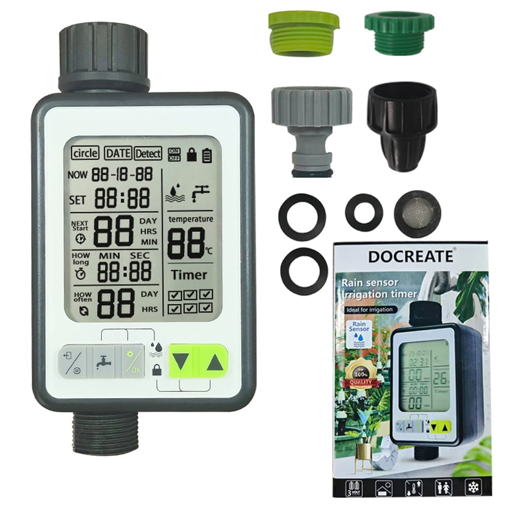 Controller Garden Automatic Watering Timer Intelligent Rain Delay