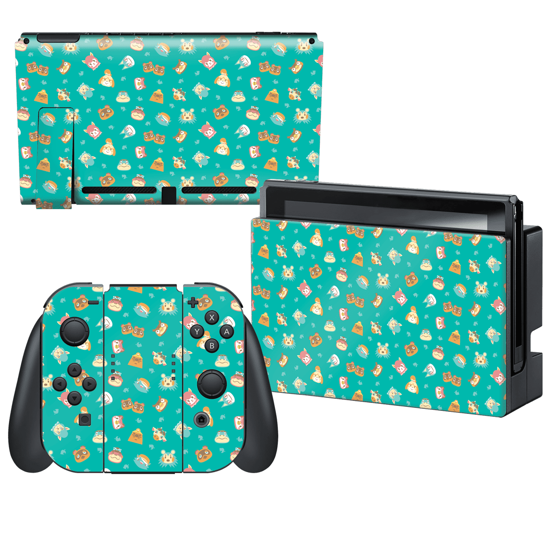 Controller Gear Nintendo Switch Skin Set-teal Icons - Walmart.com