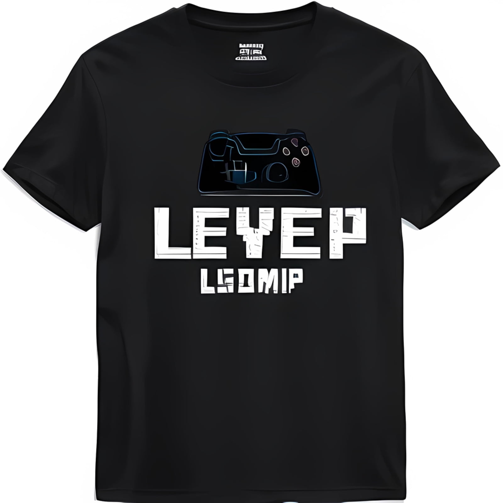 Controller Graphic Black T-Shirt Minimalist Design for Gamers - Walmart.com