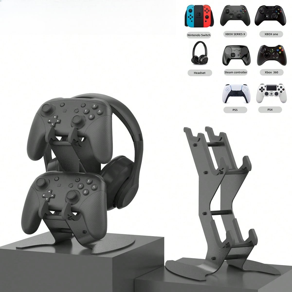 Controller Holder, Game Controller Rack Headset Stand For Xbox Series X ...