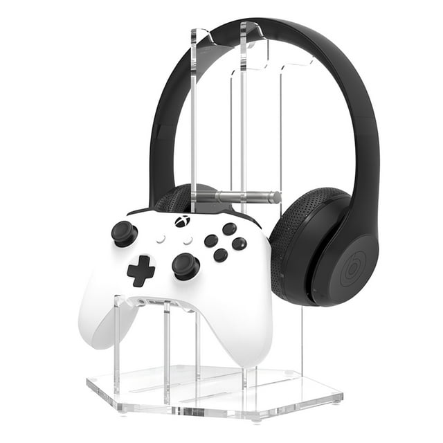Controller Holder Headset Stand 2 in 1, Acrylic Gaming Controller Stand ...