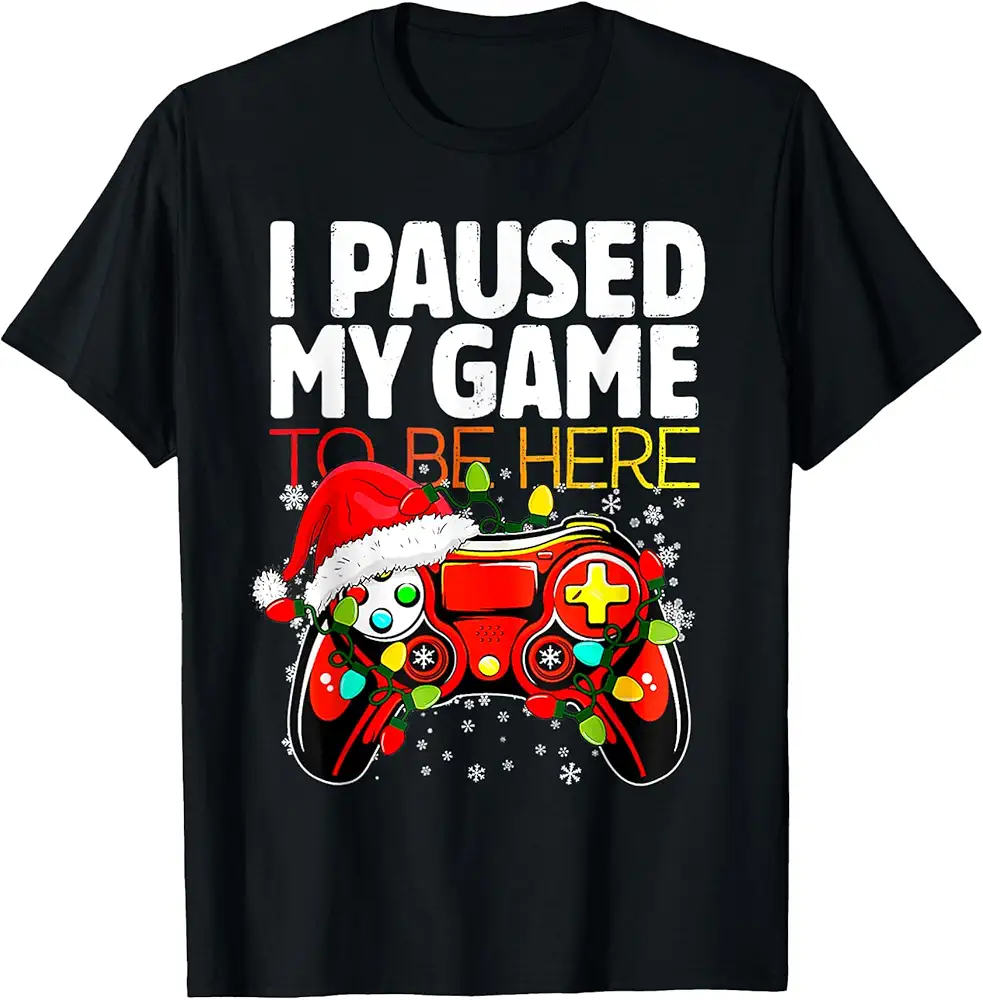 Controller Holiday Hat Gamer Boys Festive Winter Matching Graphic ...