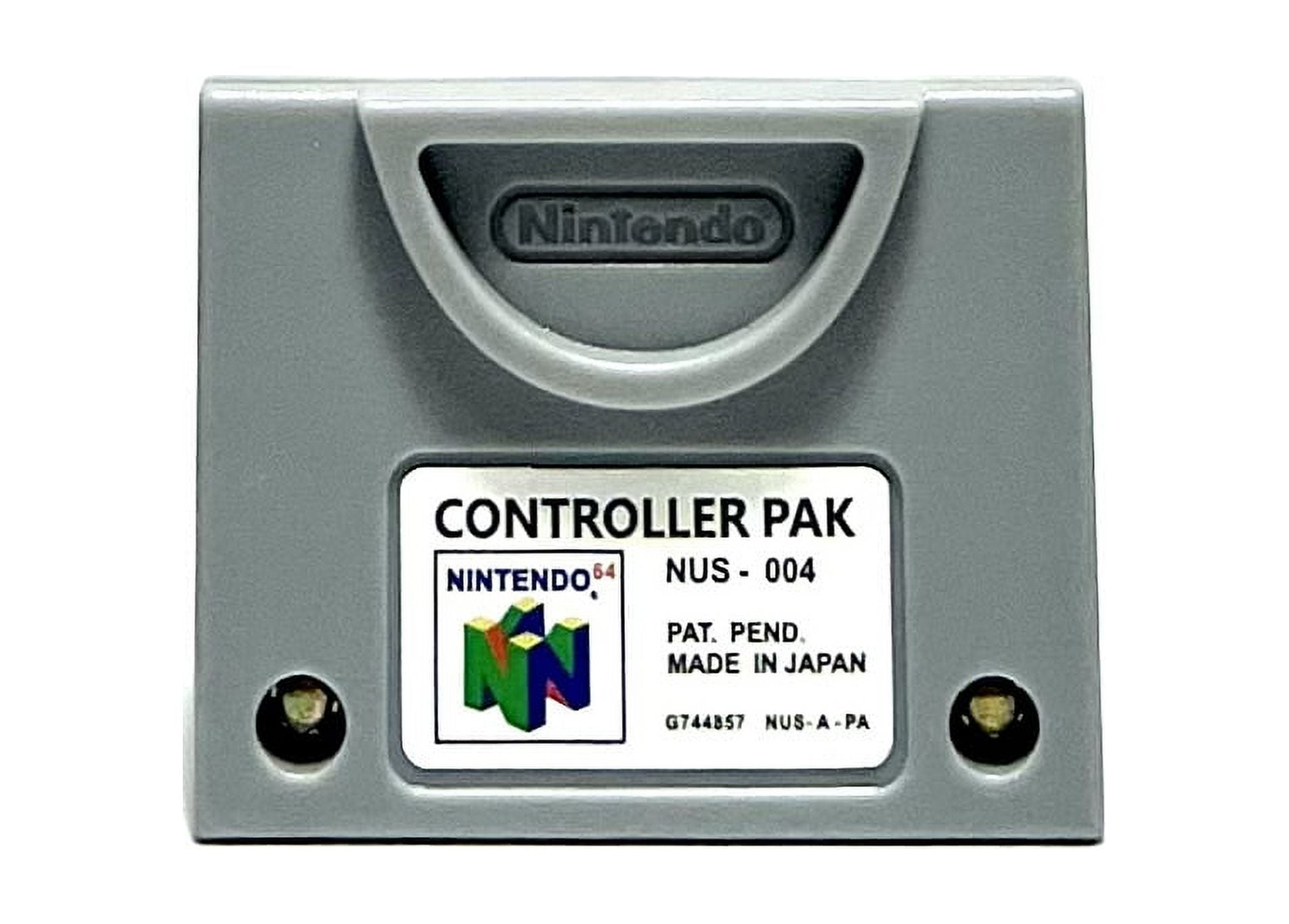 Nintendo 64 N64 Original Controller Pak Memory Card - Walmart.com