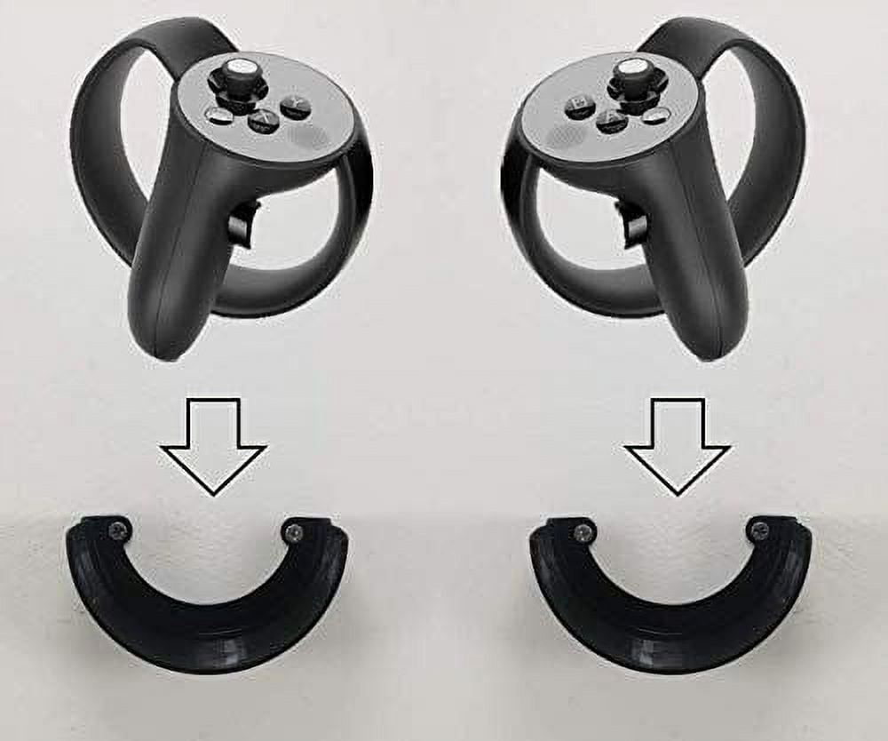 Controller Touch Wall Bracket/Mount For Oculus Rift (2 Pack) : Black ...