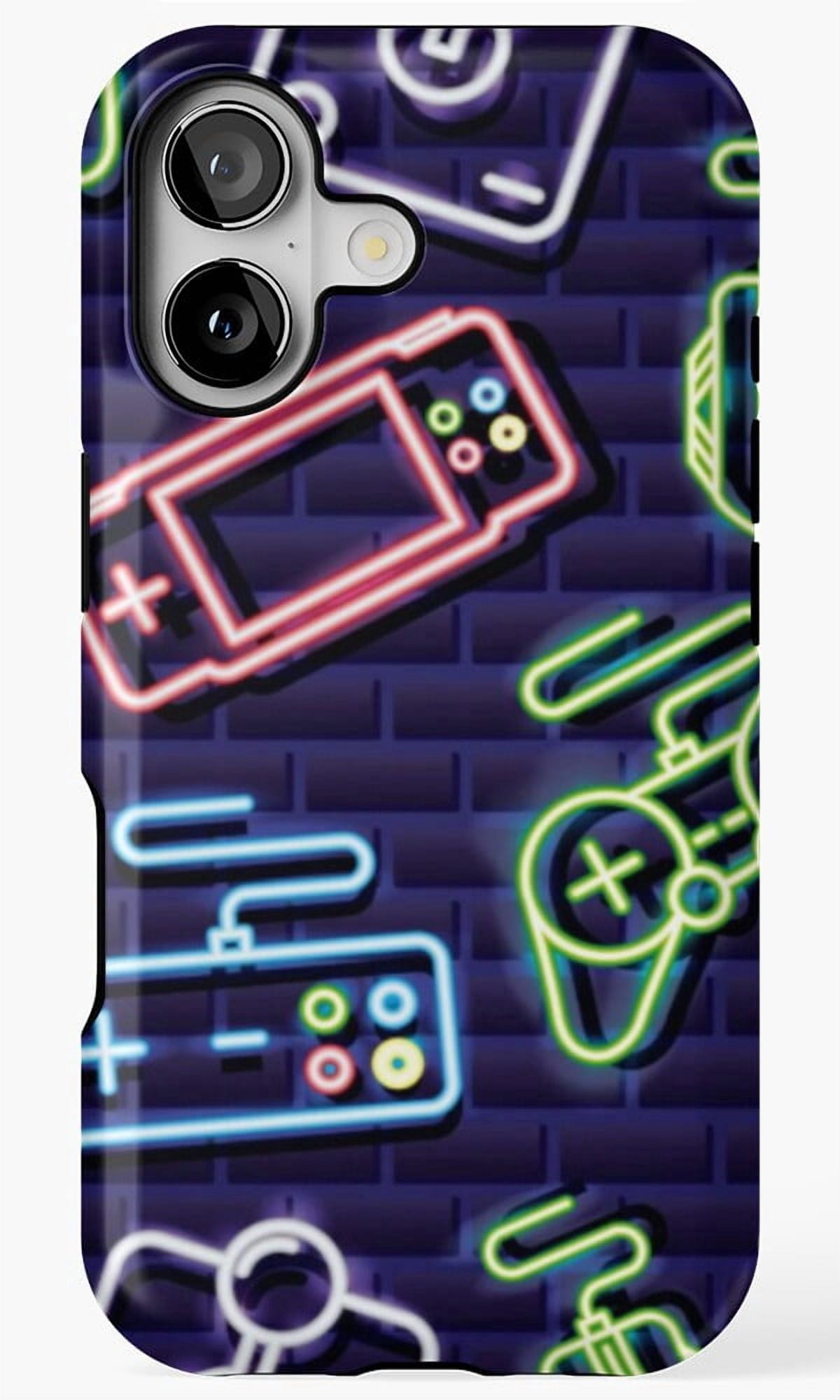 Controllers Neon Glowing Gaming Devices Phone Case for iPhone 17 16 15 ...