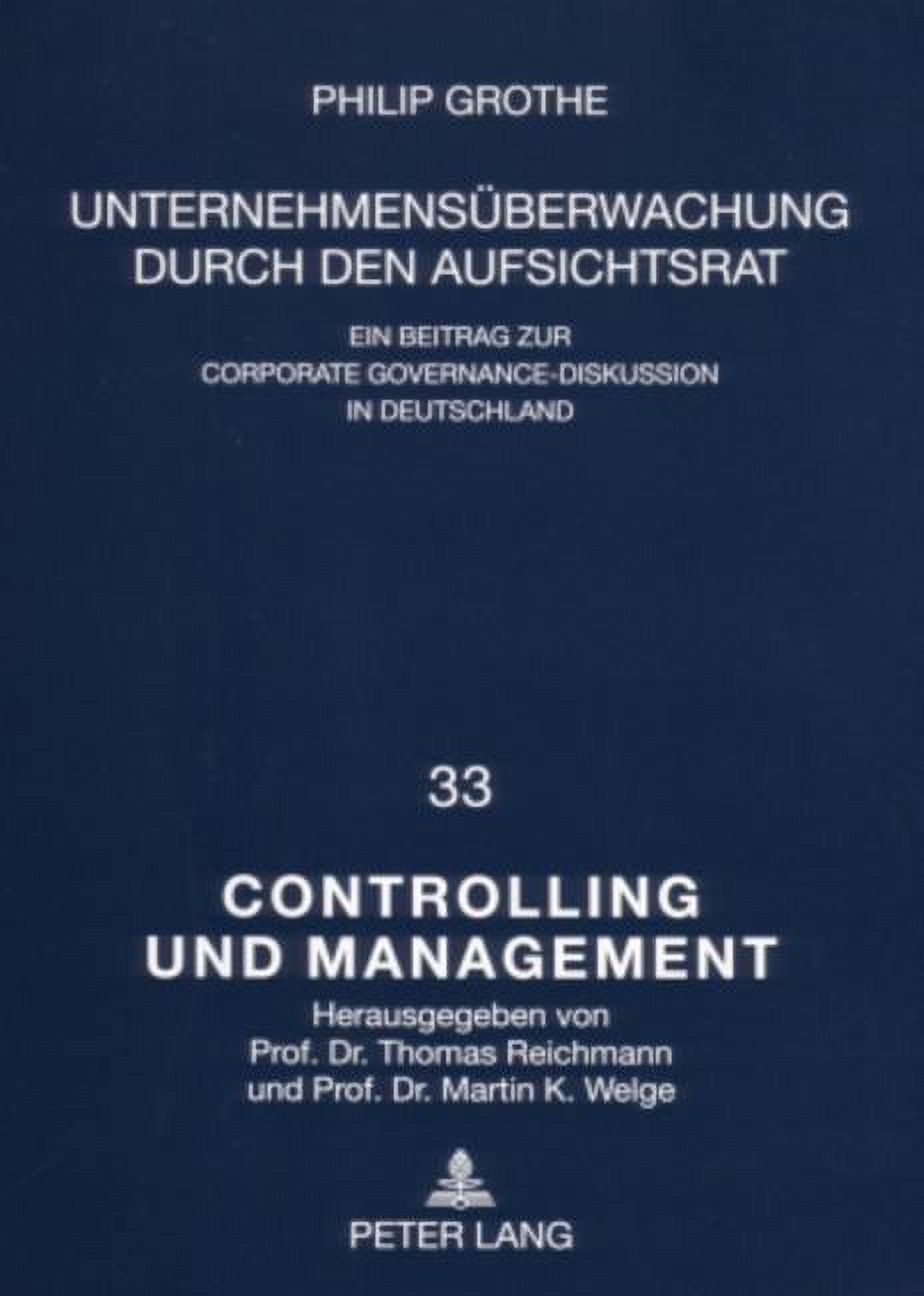 Controlling Und Management / Controlling and Management ...