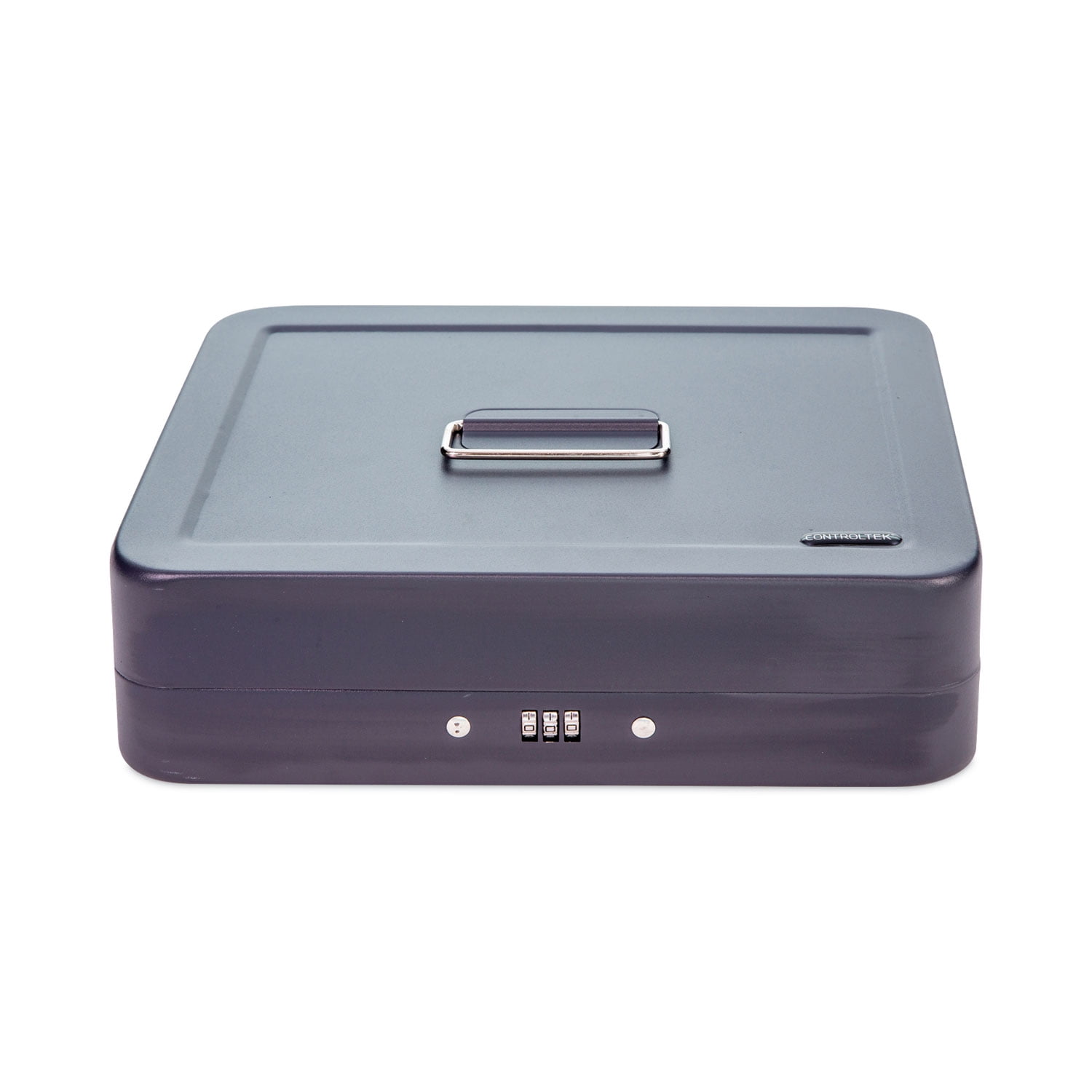 Controltek Cash Box with Combination Lock 6 Compartments Charcoal ...