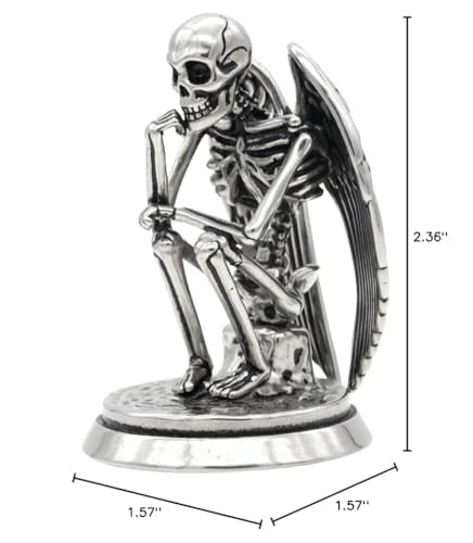 Controse Silver-Toned Stainless Steel The Undead Thinker - Angel ...