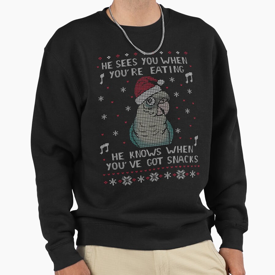 Conure Parrot Snack Funny Christmas Sweater Graphic Unisex Sweatshirt ...