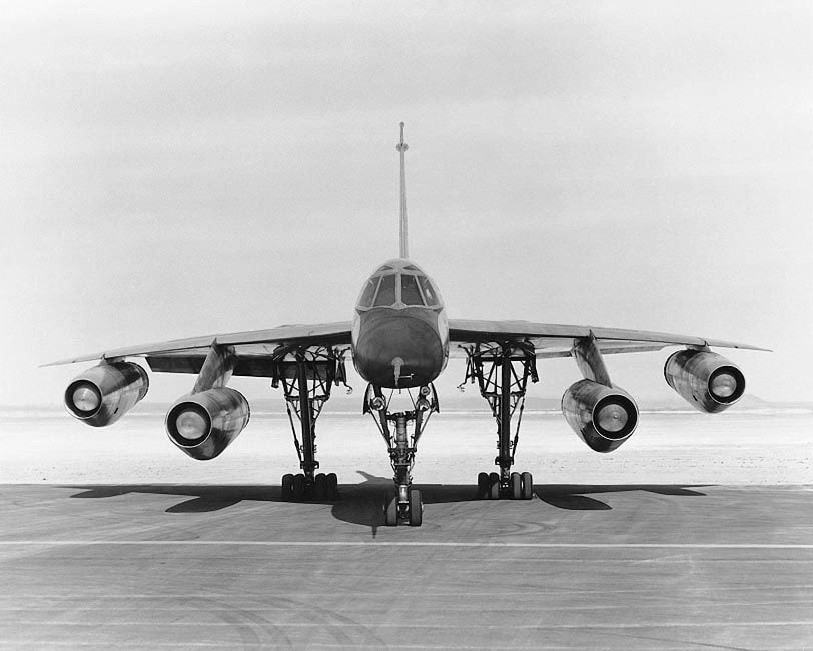 Convair B-58 Hustler Bomber Front View - 24x36 Inch Glossy Laminated ...